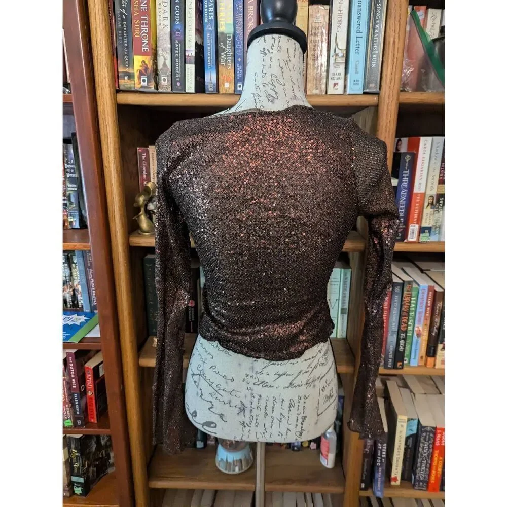 Free People | Tops | New Free People Late Night Disco Sequin Layering ...